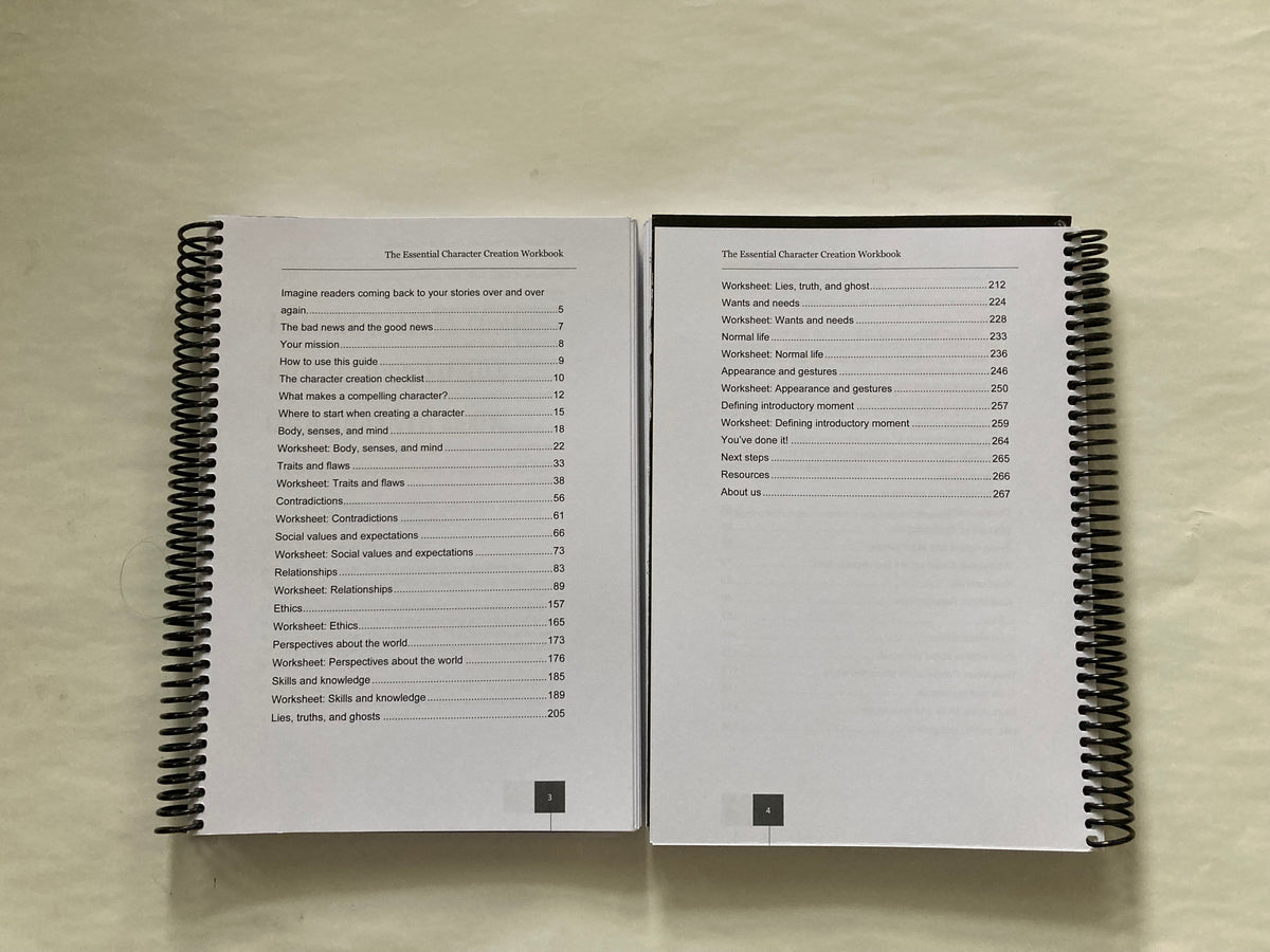 The Essential Character Creation Blueprint and Workbook - Print ...